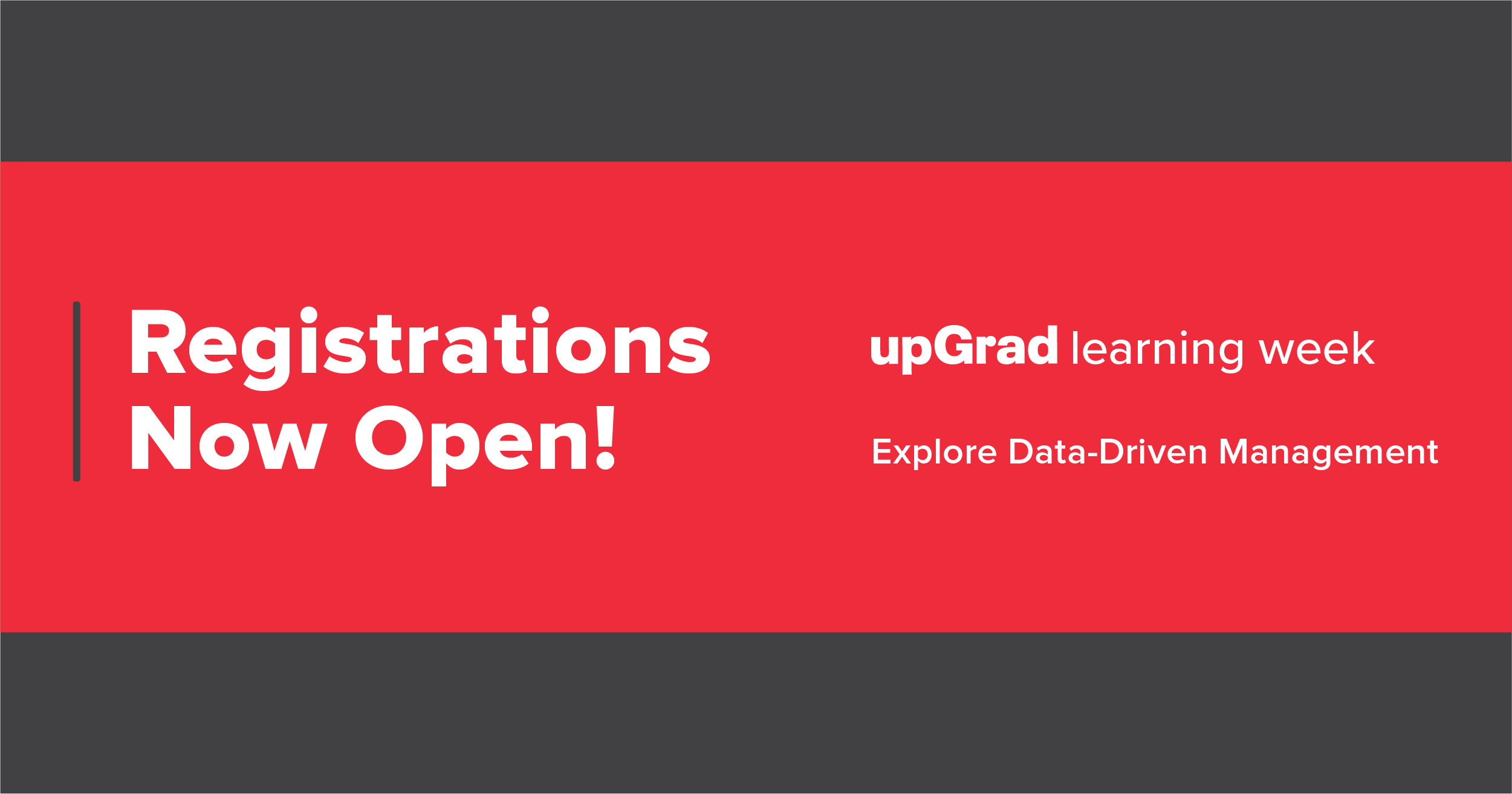 upGrad Learning Week | Data-Driven Management